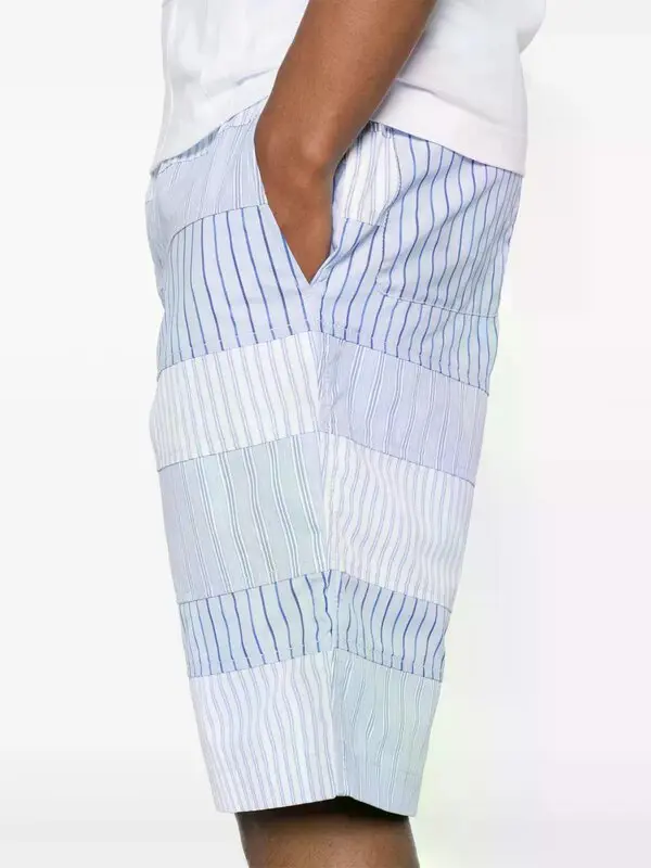 Comme Des Garçons Layered Striped Shorts