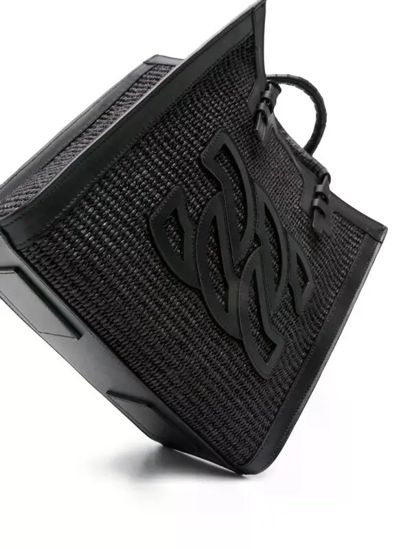 Casadei Beaurivage Raffia Tote Bag