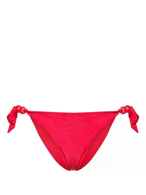 Cult Gaia Euphrasia Beaded Bikini Bottoms - Red