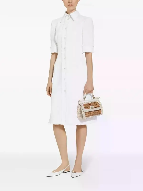 Dolce & Gabbana Sicily Cotton-blend Bag - Neutrals