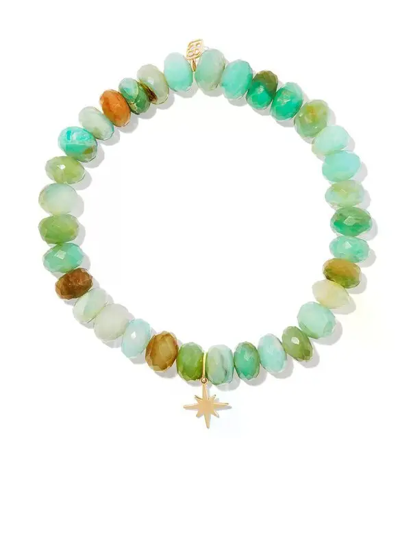 SYDNEY EVAN 14kt Yellow Starburst Opal And Diamond Bracelet - Gold