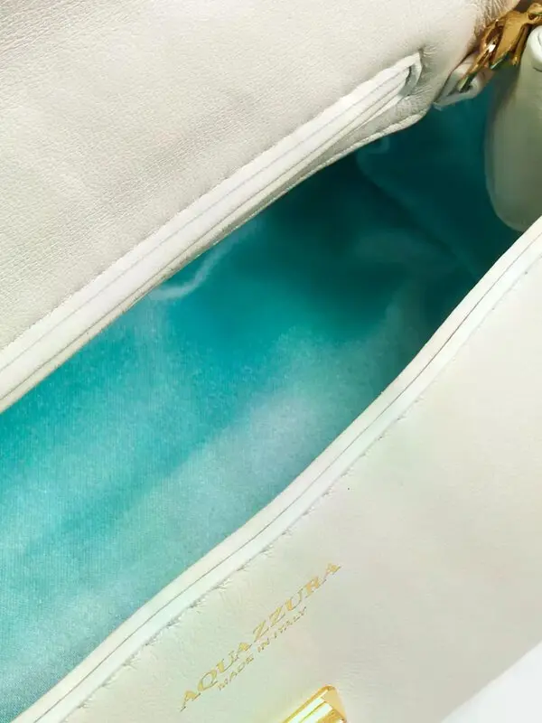 AQUAZZURA Twist Leather Clutch