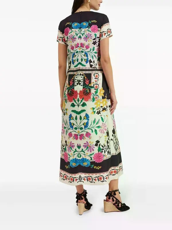 La DoubleJ Floral-print Silk Maxi Dress