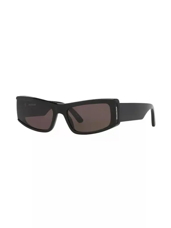 Balenciaga Rectangle-frame Sunglasses - Black