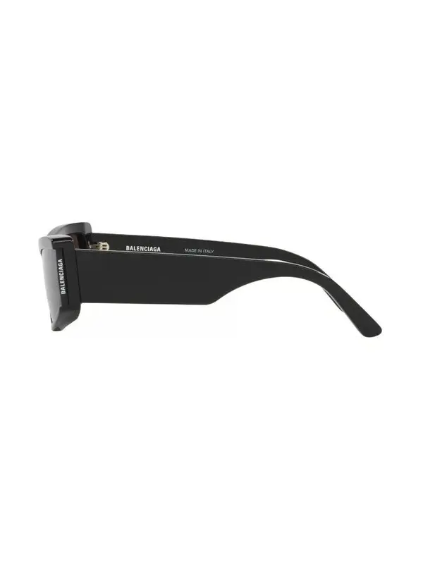 Balenciaga Rectangle-frame Sunglasses - Black