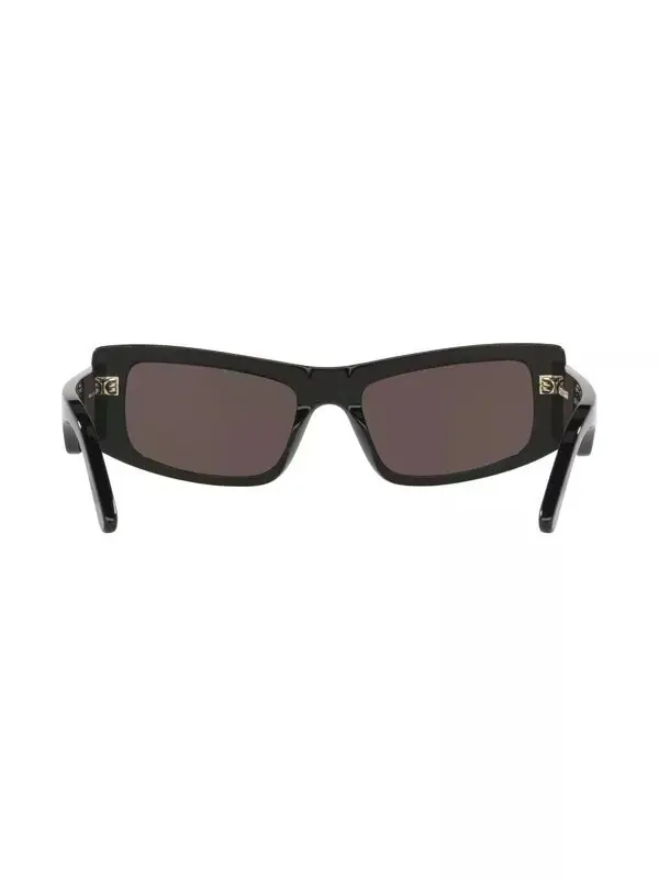 Balenciaga Rectangle-frame Sunglasses - Black