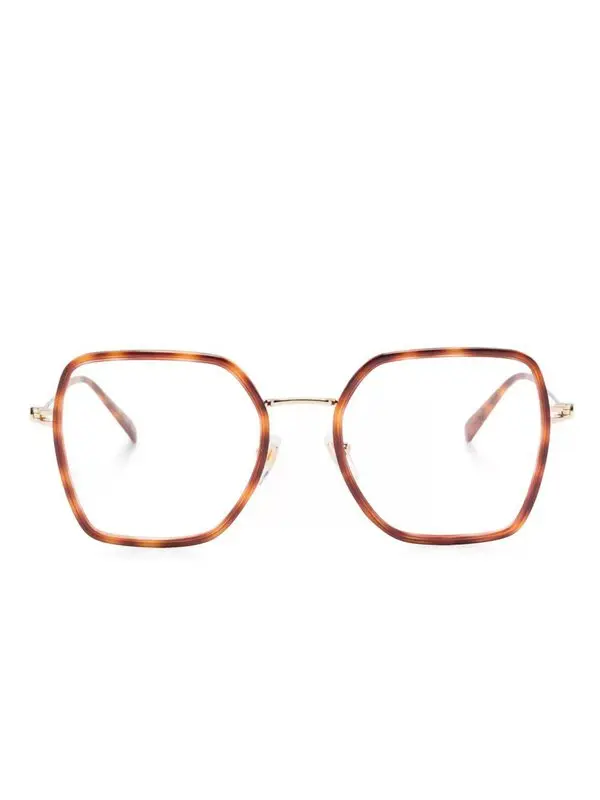 Gucci Square-frame Glasses - Brown