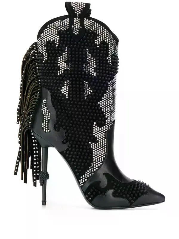 Philipp Plein Embellished Cowboy Boots