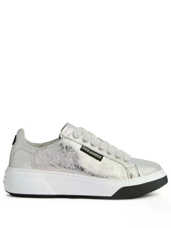 Dsquared2 Metallic-finish Lace-up Sneakers