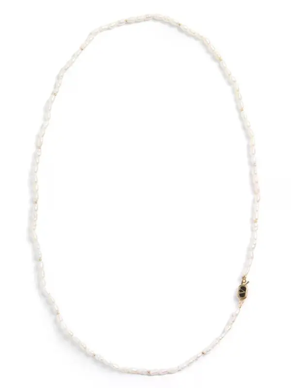 Valentino Garavani Ovalette Pearl Necklace - White