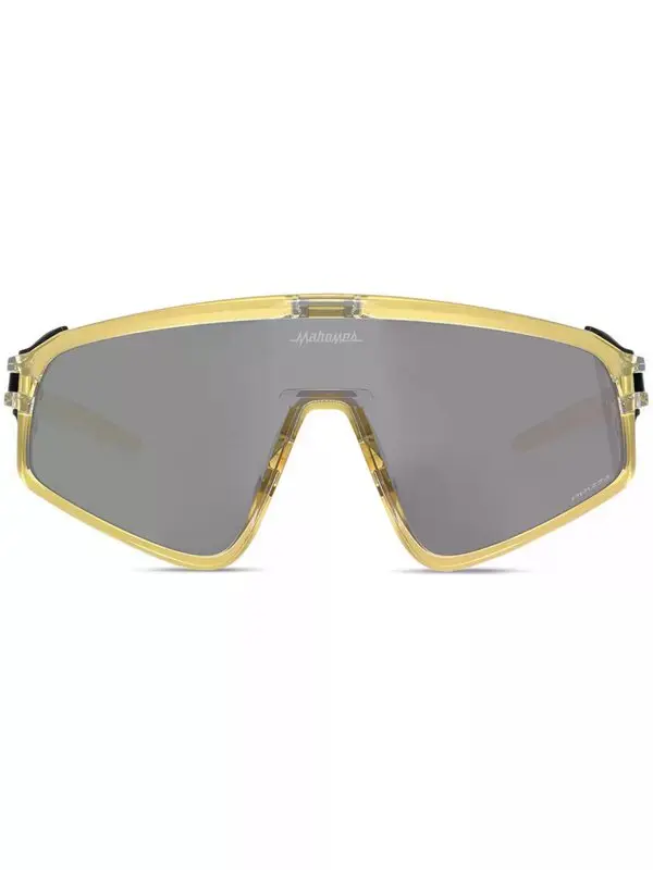 Oakley Latch Panel Shield-frame Sunglasses - Gold