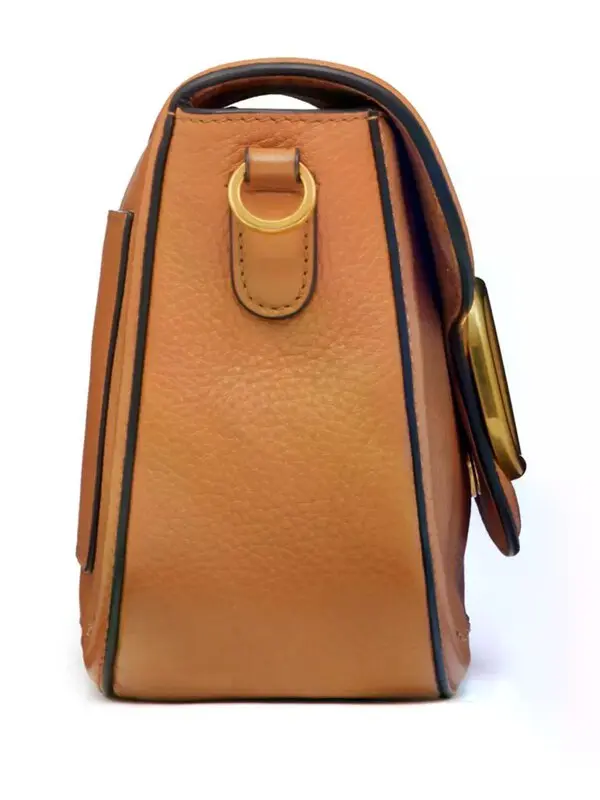Valentino Garavani Alltime Leather Shoulder Bag - Brown