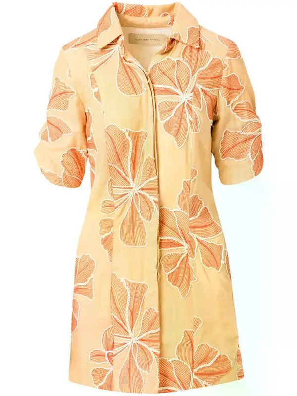 JBQ Floral Embroidered Mini Dress
