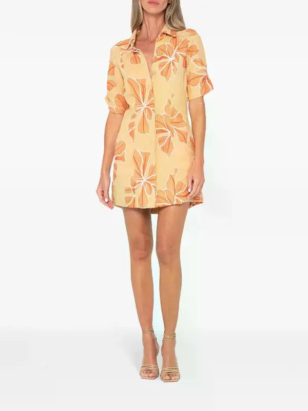 JBQ Floral Embroidered Mini Dress