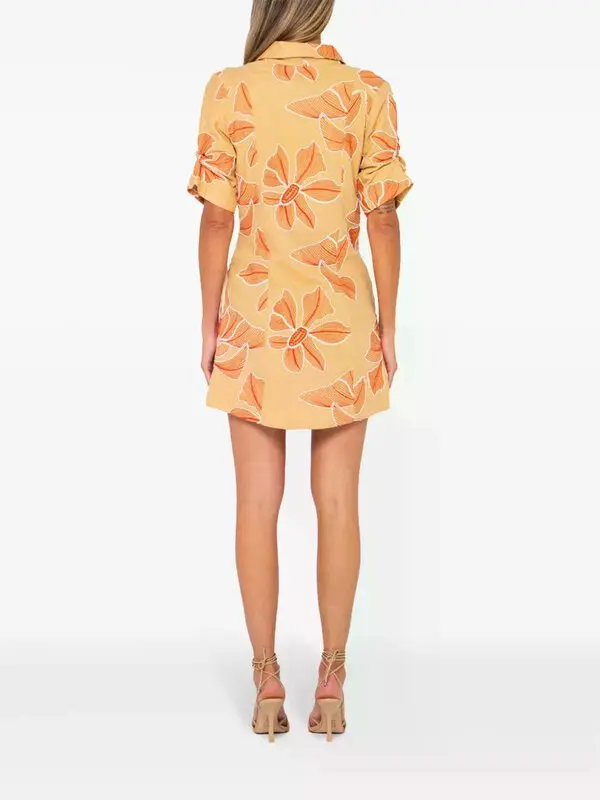 JBQ Floral Embroidered Mini Dress