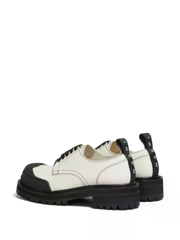 Marni Dada Army Leather Derby Shoes