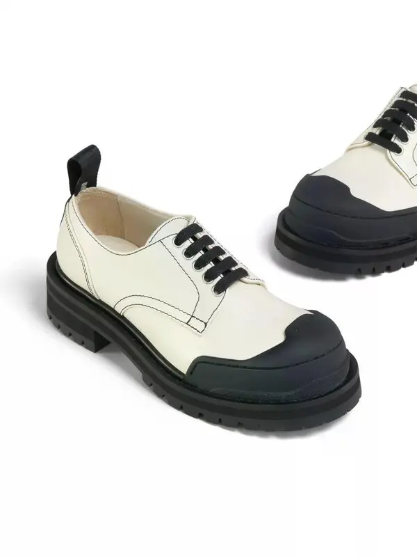 Marni Dada Army Leather Derby Shoes