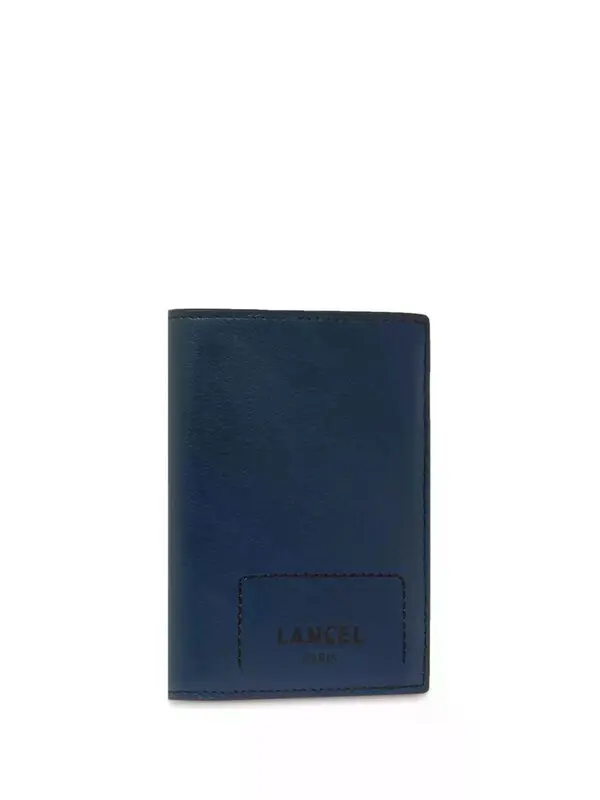 LANCEL Logo-embossed Tri-fold Wallet - Blue