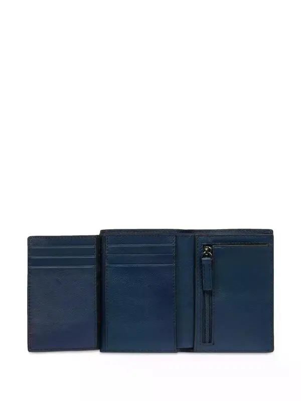 LANCEL Logo-embossed Tri-fold Wallet - Blue