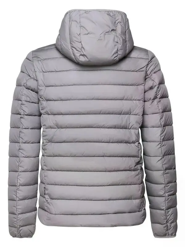 SAVE THE DUCK Logo Appliqué Puffer Jacket - Grey