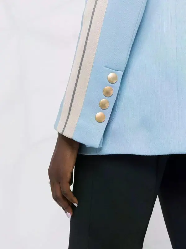 Palm Angels Side-stripe Buttoned Blazer