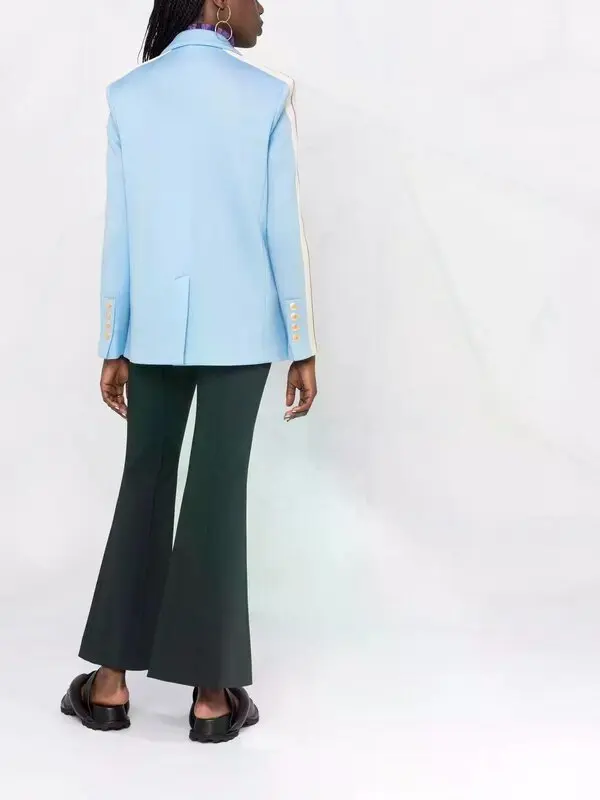 Palm Angels Side-stripe Buttoned Blazer