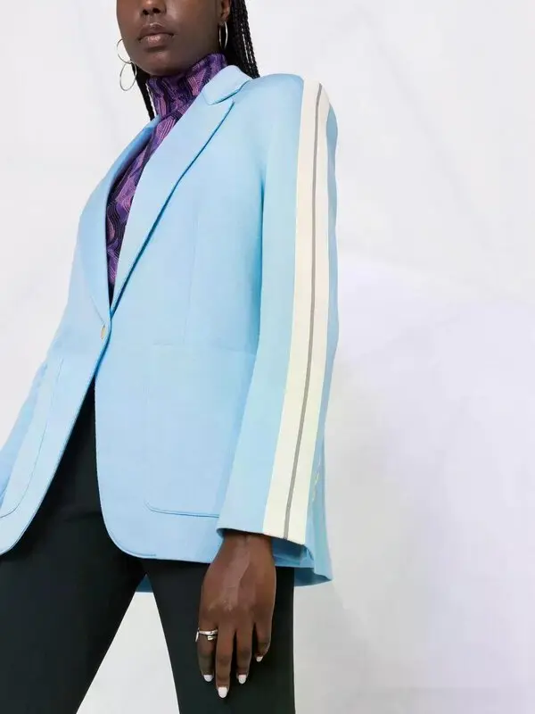 Palm Angels Side-stripe Buttoned Blazer