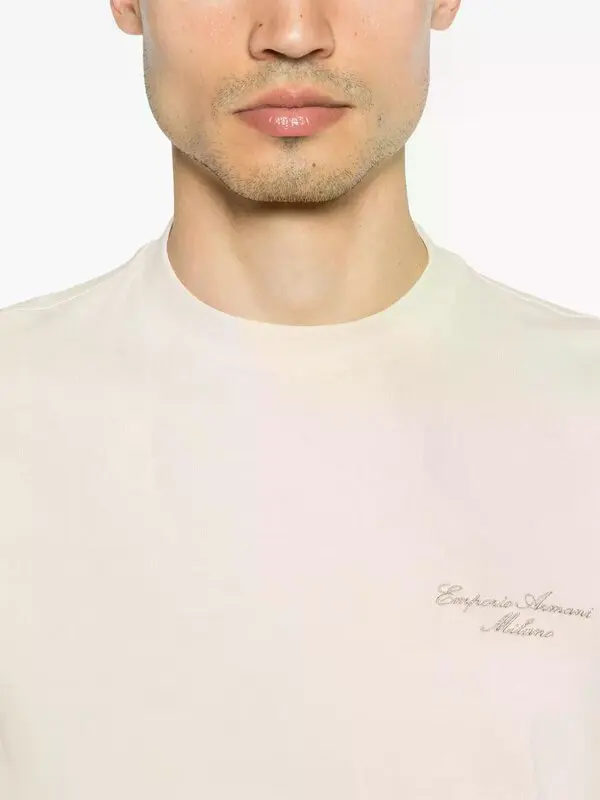 Emporio Armani Logo-embroidered T-shirt