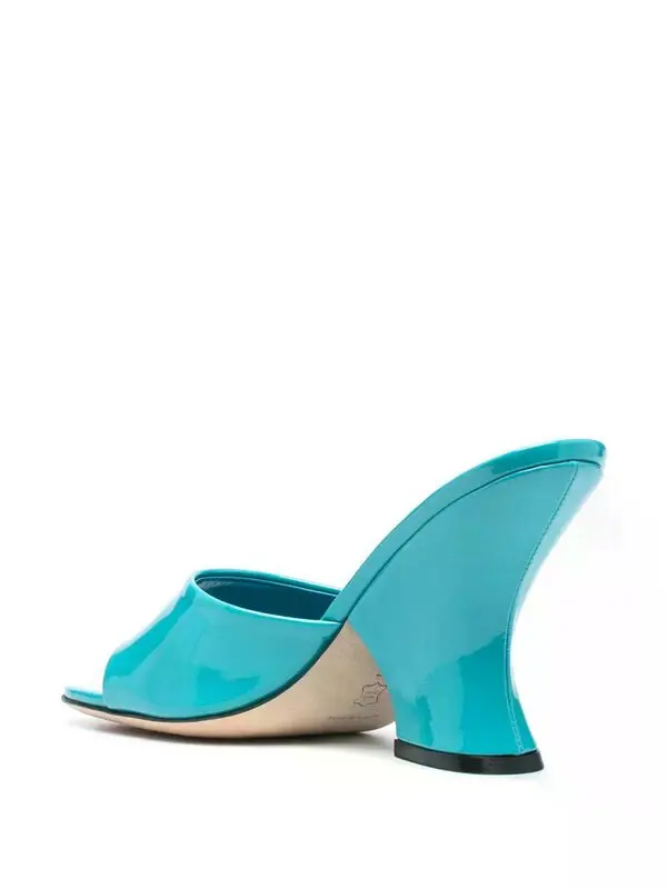 By Far Tais 85mm Patent-leather Sandals