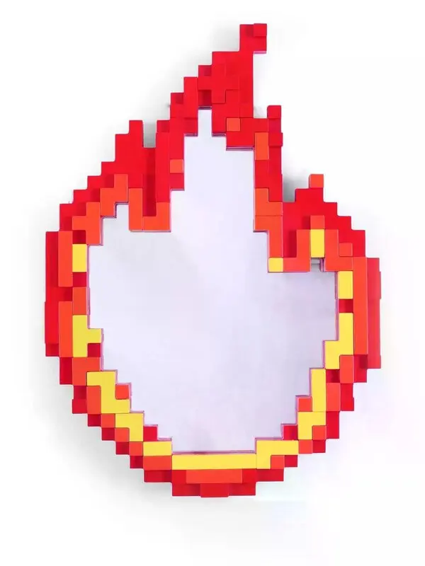 SELETTI Pixel Mirror - Red