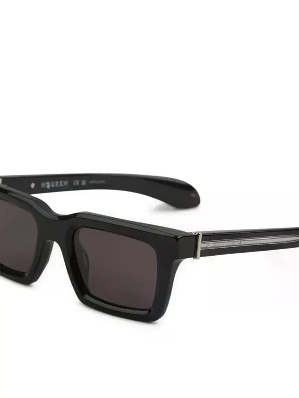 Alexander McQueen Rectangle-frame Sunglasses With Skull Stud Detailing