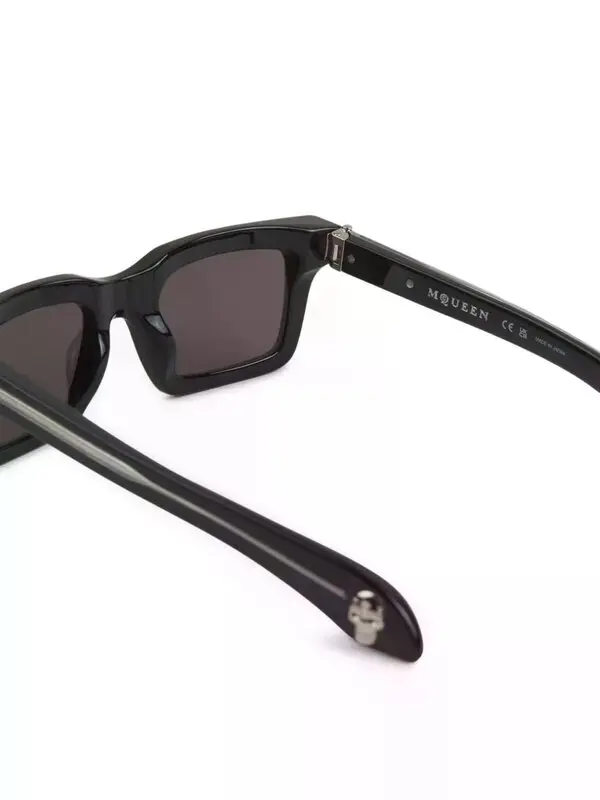 Alexander McQueen Rectangle-frame Sunglasses With Skull Stud Detailing
