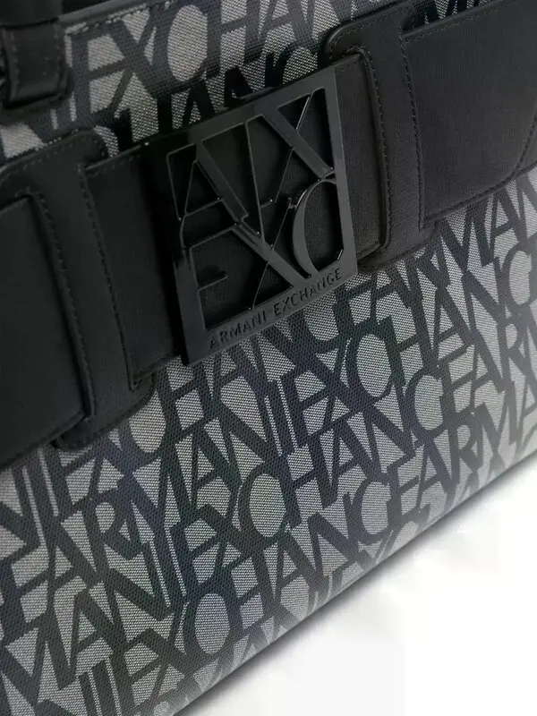Armani Exchange Logo-print Zip-fastening Tote Bag