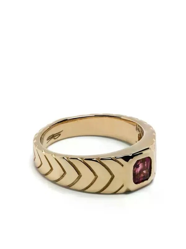 Jacquie Aiche 14kt Yellow And Tourmaline Pinky Ring - Gold