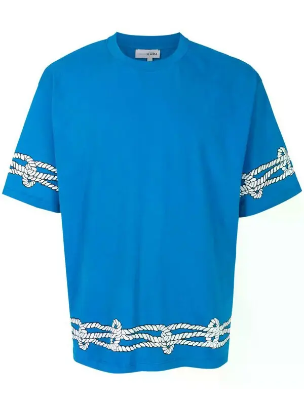 AMIR SLAMA Graphic-print Cotton T-shirt