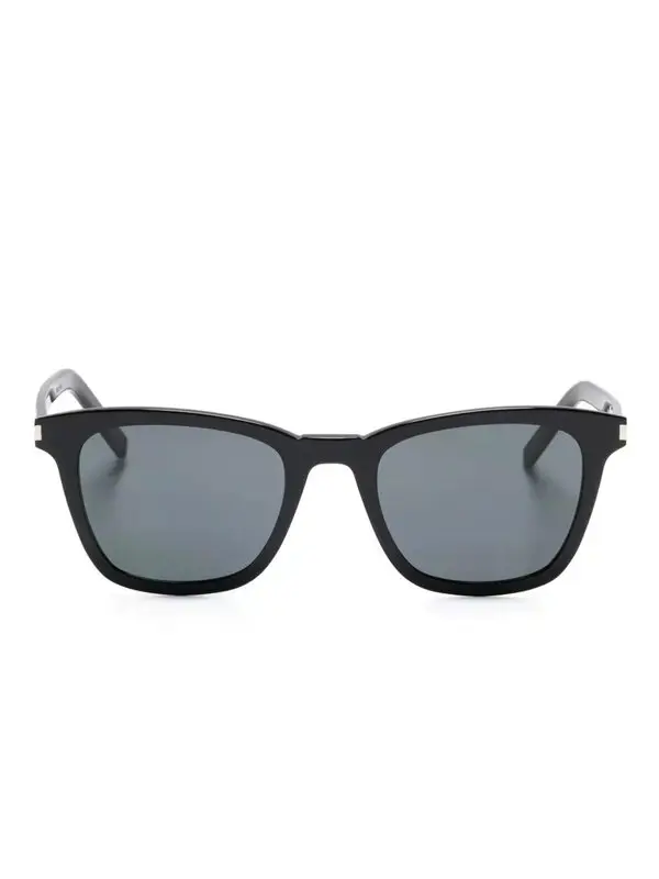 Saint Laurent Slim Square Sunglasses - Black