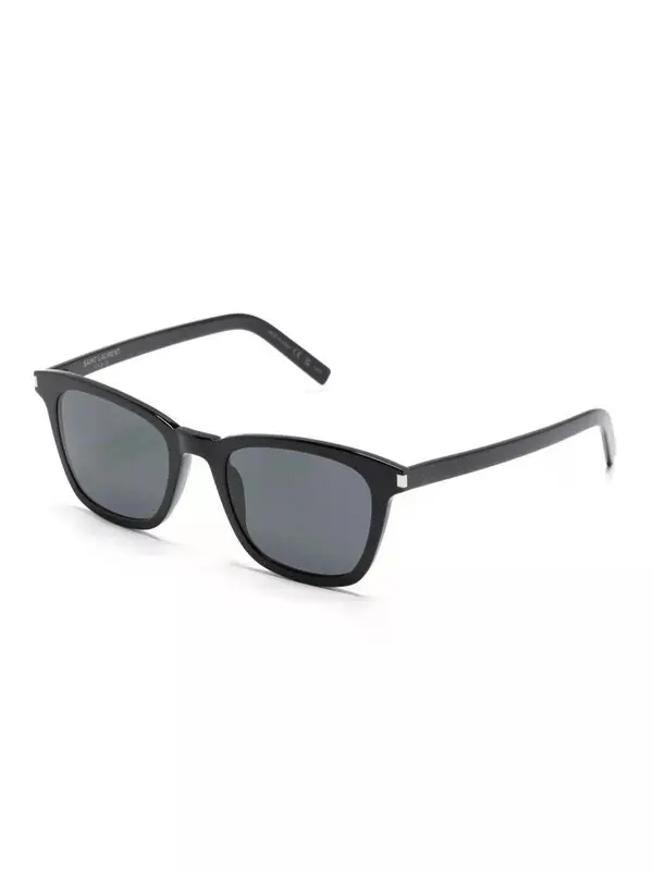 Saint Laurent Slim Square Sunglasses - Black