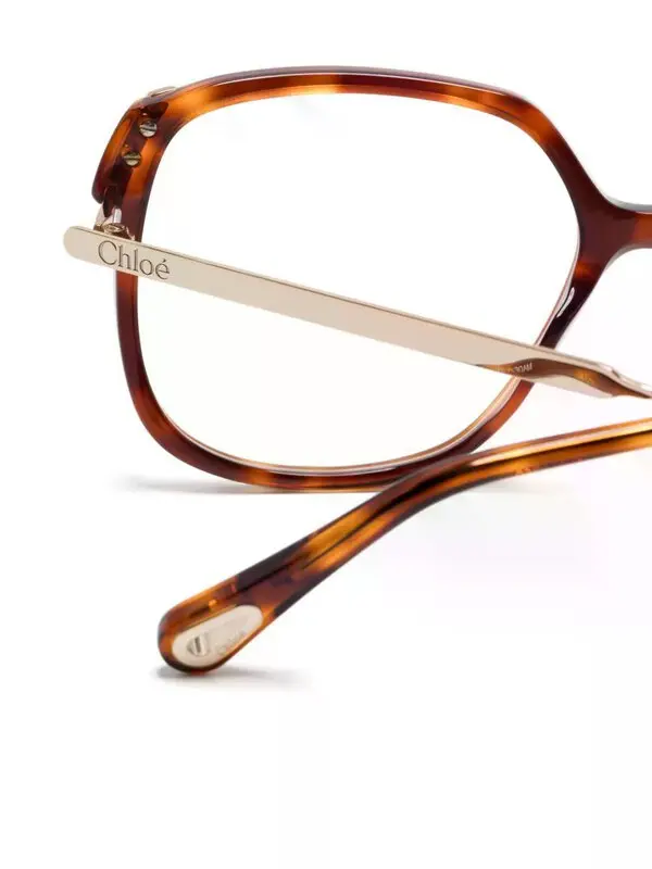 Chloé Square-frame Glasses - Brown