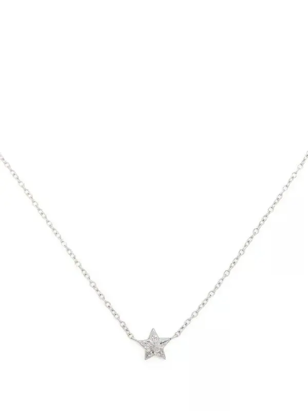 MARIA TASH 18kt White Gold Star Diamond Necklace - Silver