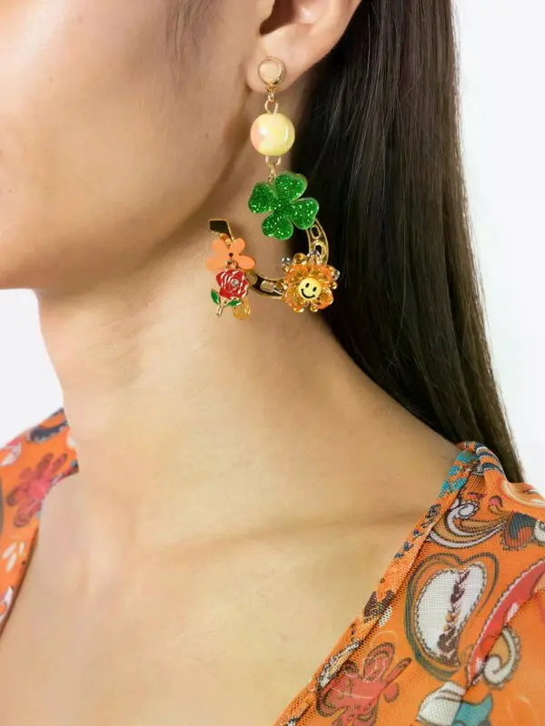 AMIR SLAMA Horseshoe-pendant Earrings