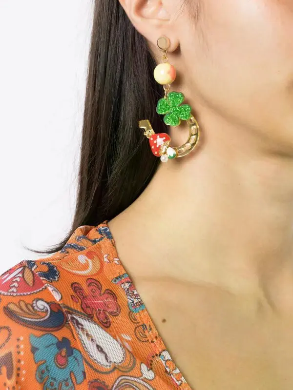 AMIR SLAMA Horseshoe-pendant Earrings