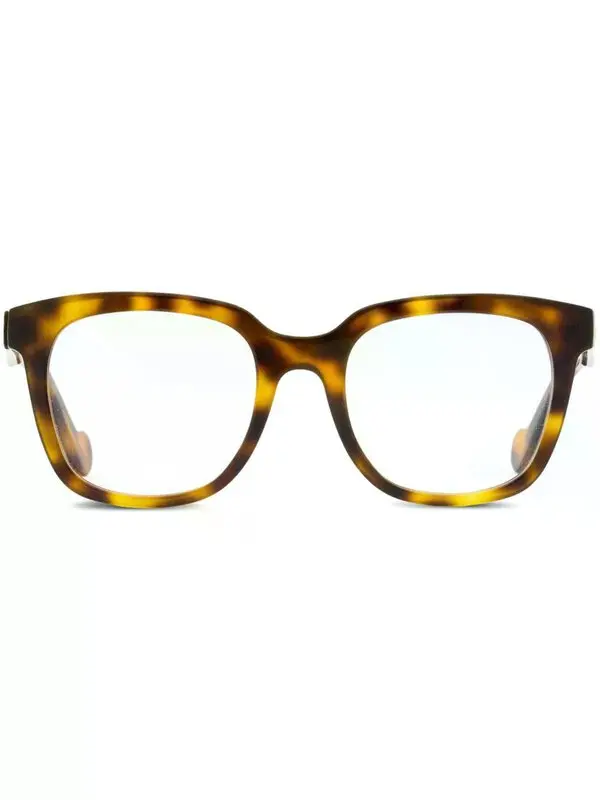 Moncler Tortoiseshell Square-frame Glasses
