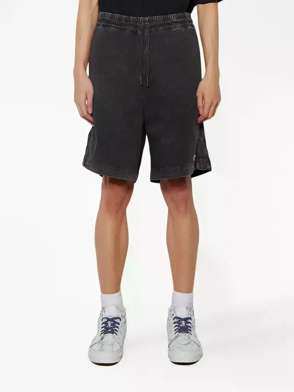 DIESEL® Oval-d Logo Patch Drawstring Denim Shorts