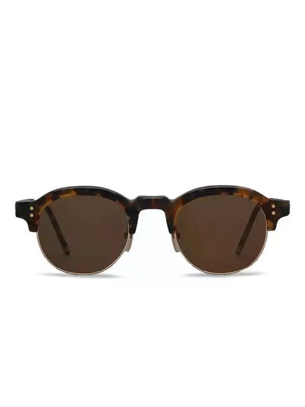 Thom Browne Round Frame Sunglasses - Brown
