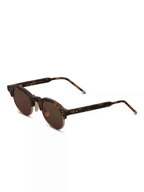 Thom Browne Round Frame Sunglasses - Brown