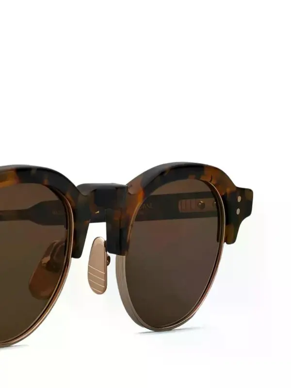 Thom Browne Round Frame Sunglasses - Brown