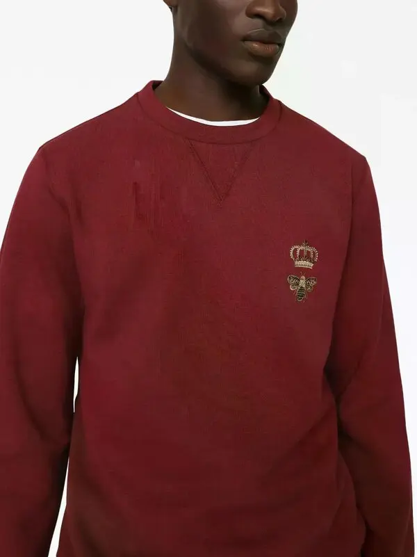 Dolce & Gabbana Bee-embroidered Cotton Sweatshirt