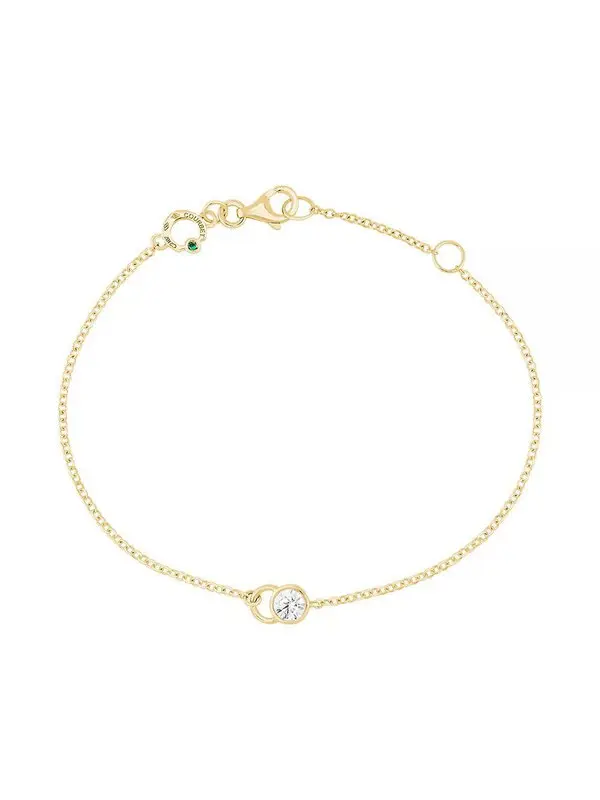 COURBET 18kt Recycled Yellow Laboratory-grown Diamond Chain Bracelet - Gold