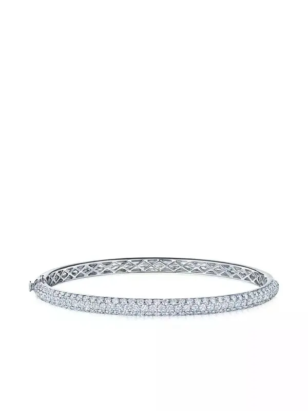 Kwiat 18kt White Gold Diamond Moonlight Bangle - Silver