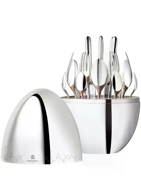Christofle Mood Skyline Paris 24-piece Flatware Set - Silver